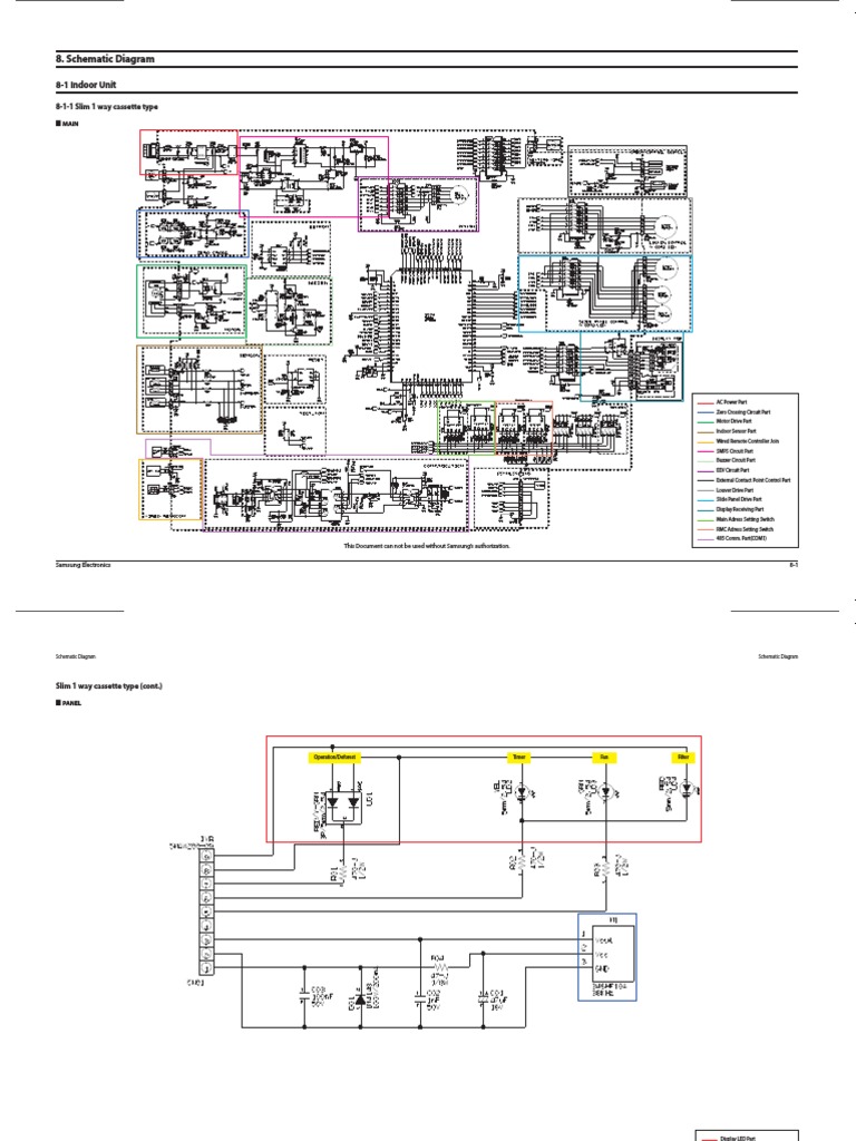 Samsung AC Unit Schematic Diagrams | PDF | Electronics | Switch