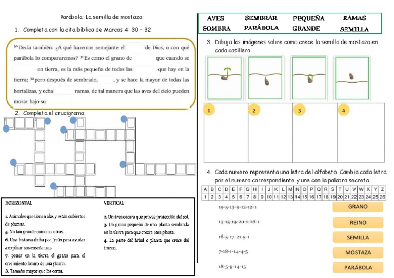 Parábola Del Grano de Mostaza | PDF