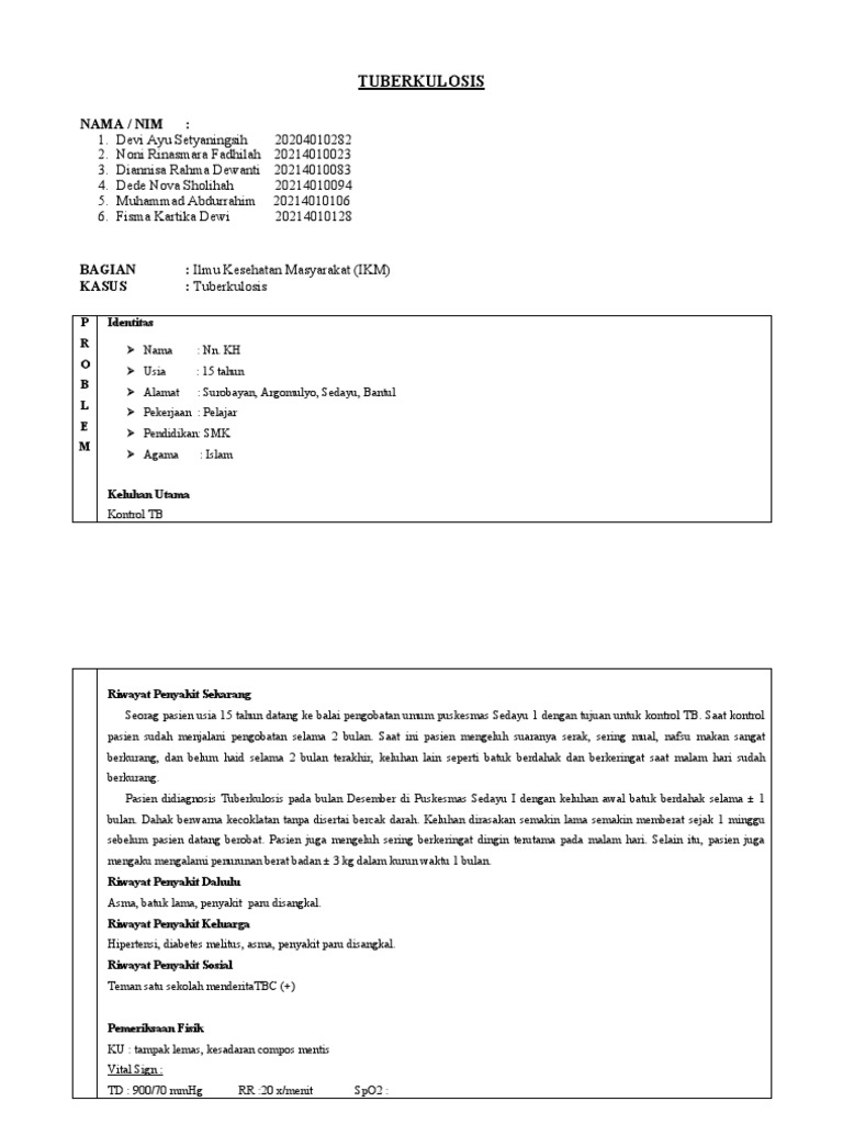 (CHT) TB Tidar | PDF