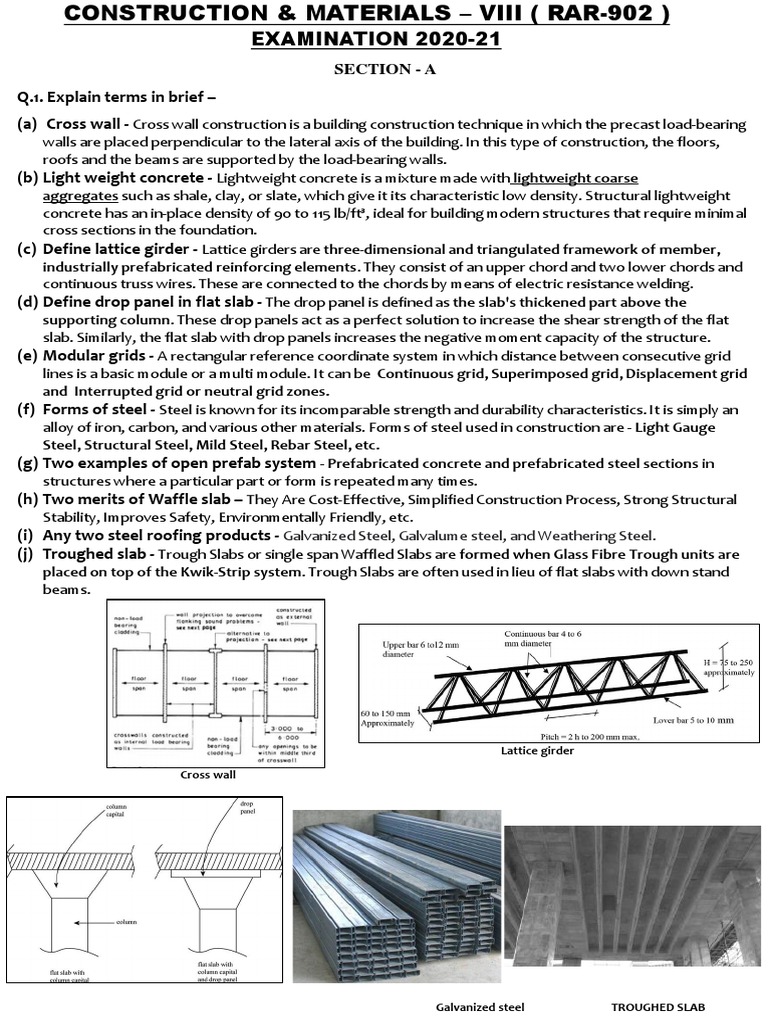 Construction Materials Solutions Pdf Prestressed Concrete Concrete