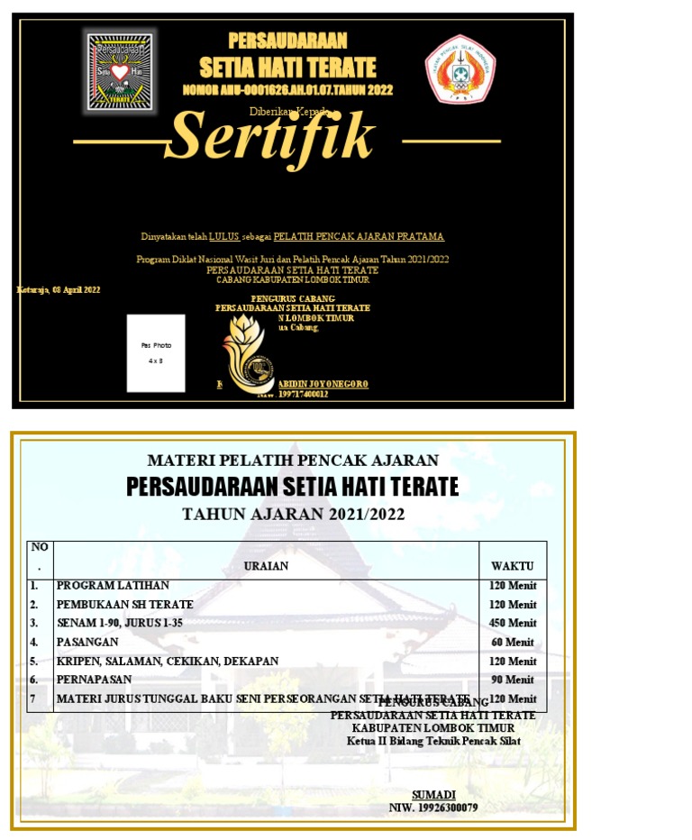 Sertifikat Psa-1 | PDF