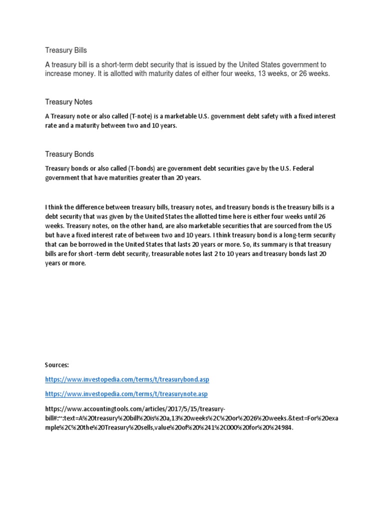 Treasury Bills | PDF