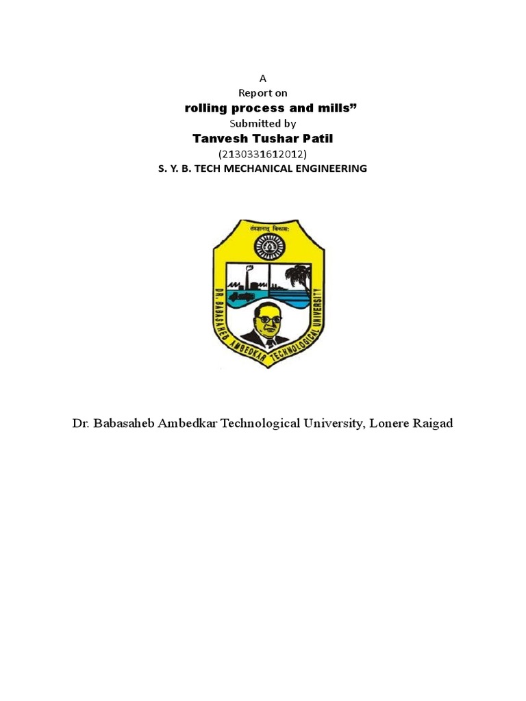 Overview of Rolling Processes and Mills | PDF