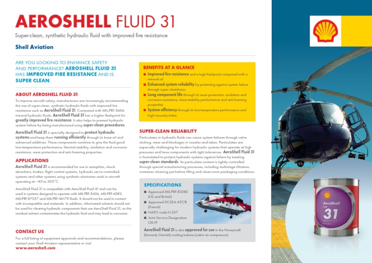 Aeroshell Fluid 31 PDF Building Engineering Chemistry, 59% OFF