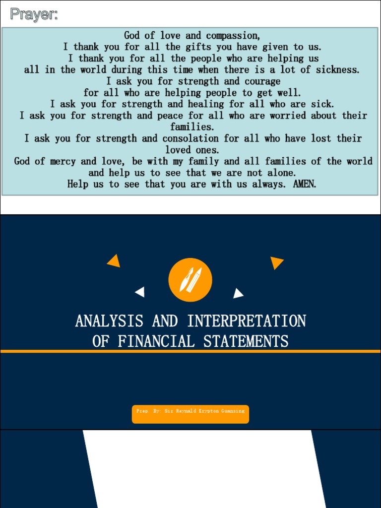 Analysis of Financial Statements | PDF | Financial Statement Analysis ...