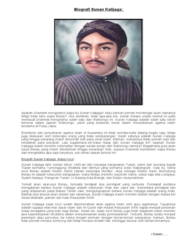 BIOGRAFI SUNAN KALIJAGA | PDF