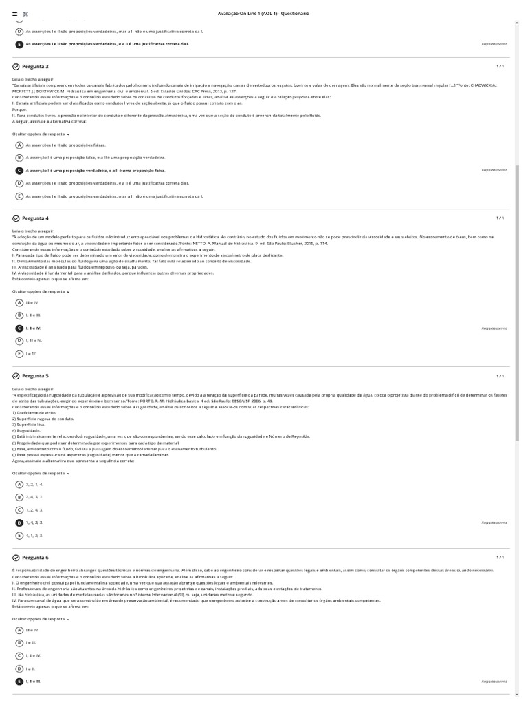 Hidro 0506 | PDF | Viscosidade | Engenharia