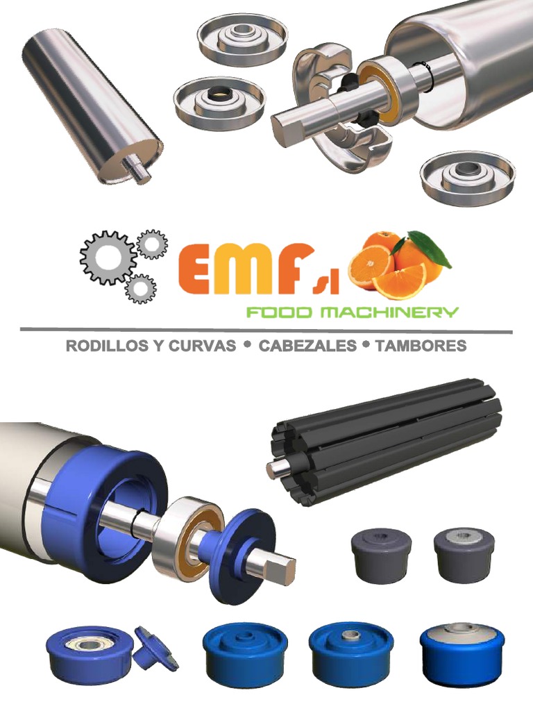 Catálogo de Rodillos y Componentes 1-2 | PDF | Materiales | Ingeniería ...