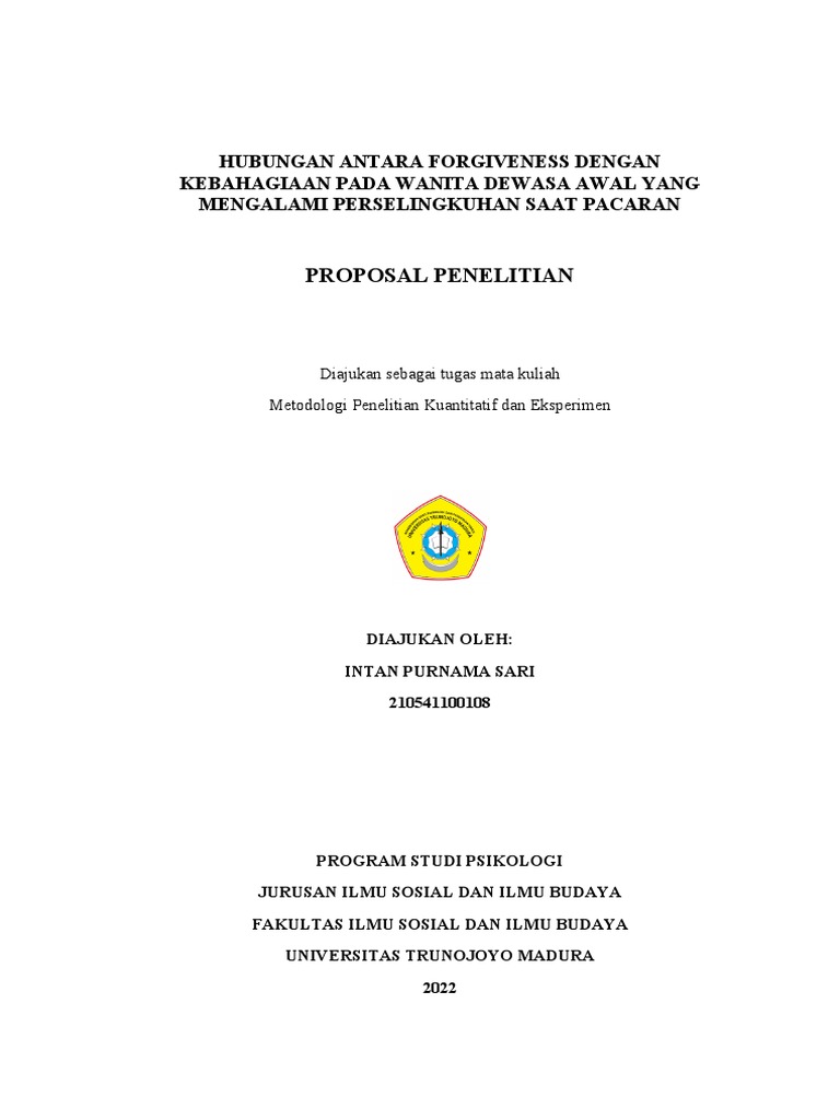 Proposal Penelitian | PDF | Pengembangan Diri