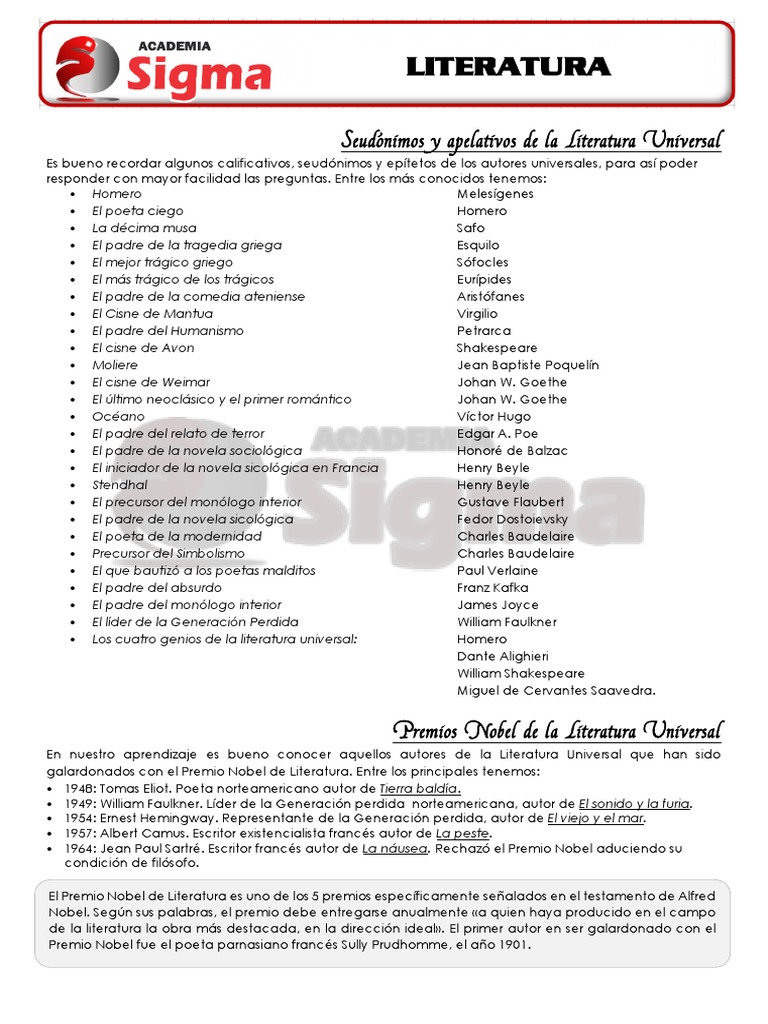 SEUDÓNIMOS | PDF | Miguel De Cervantes | Literatura latinoamericana