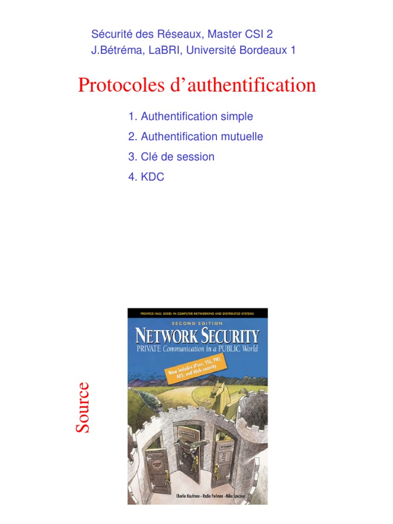 Authentification | PDF