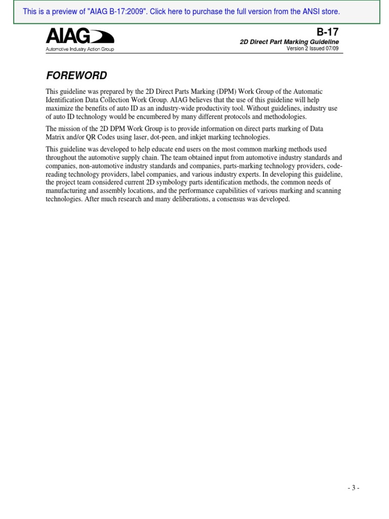 2D Direct Part Marking Guidelines | PDF