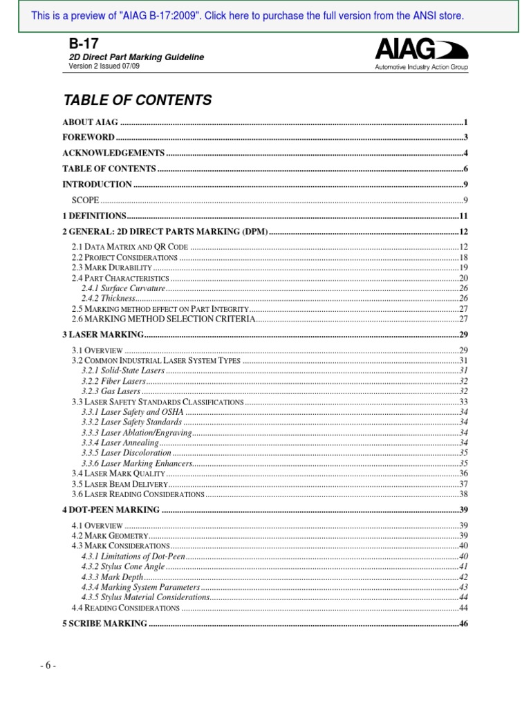 2D Direct Part Marking Guideline | PDF