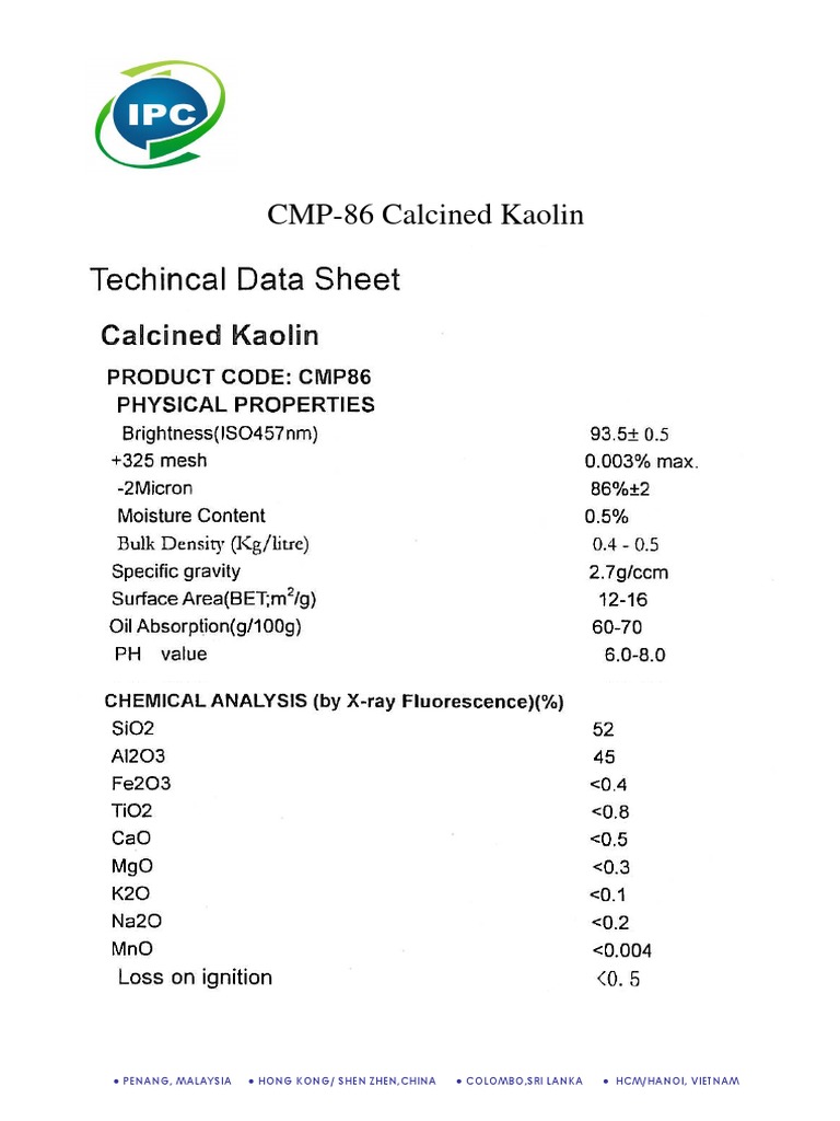 CA Kaolin Tds | PDF