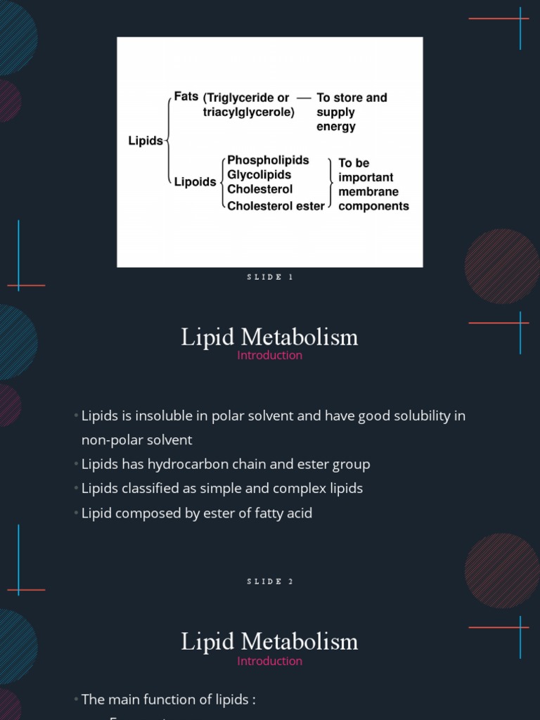 Lipid Metabolism | Download Free PDF | Lipoprotein | Lipid
