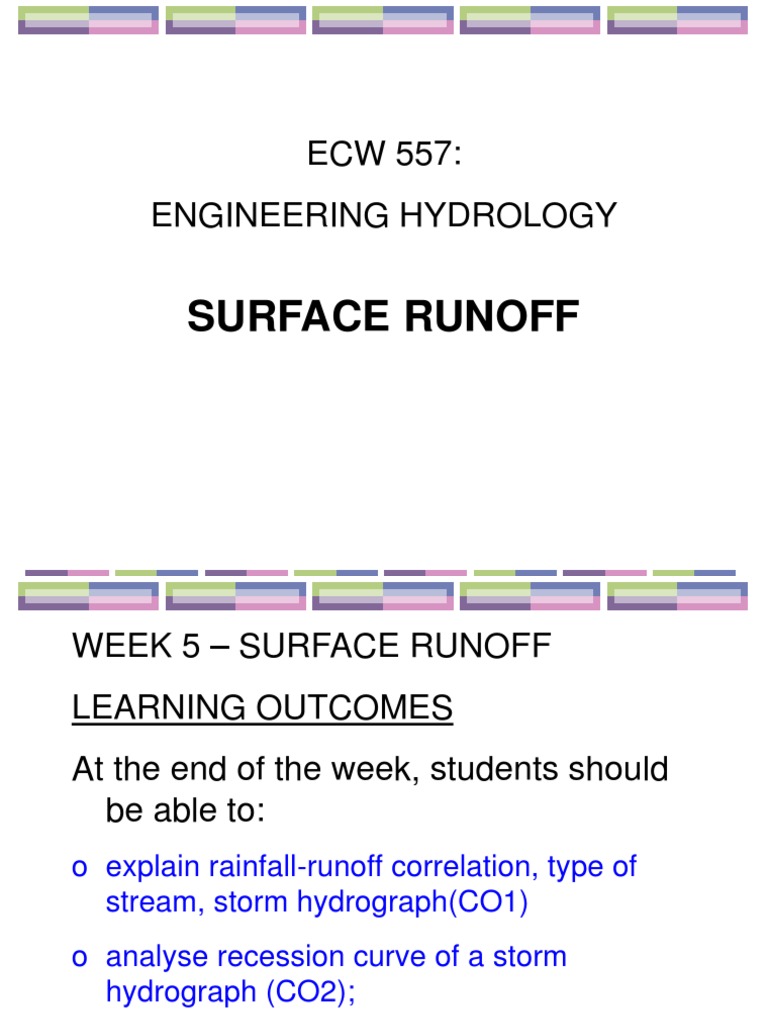 Surface Runoff | Download Free PDF | Stream | Surface Runoff