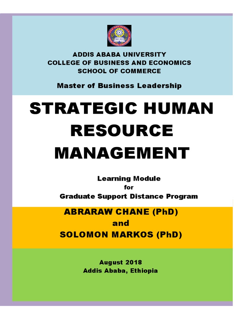 Strategic Human Resource Managment | PDF | Human Resource Management | Strategic Management