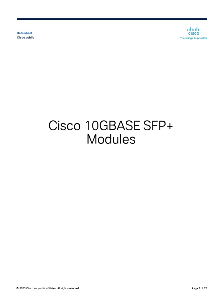 Data - Sheet - SFP 10G SR S | PDF | Computers