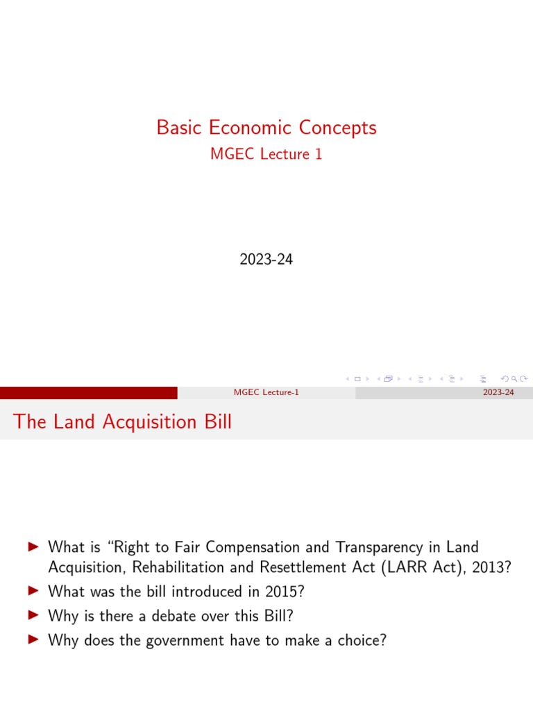 MGEC - MGEC Lecture-1 | PDF
