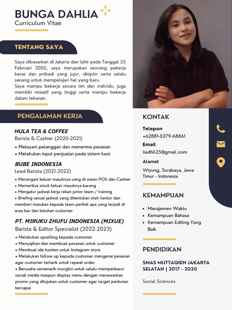 CV Update Bunga Dahlia (P) | PDF