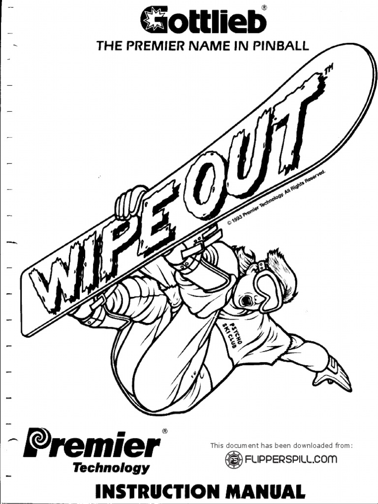 Wipe Out (Gottlieb) (1993) Manual | PDF