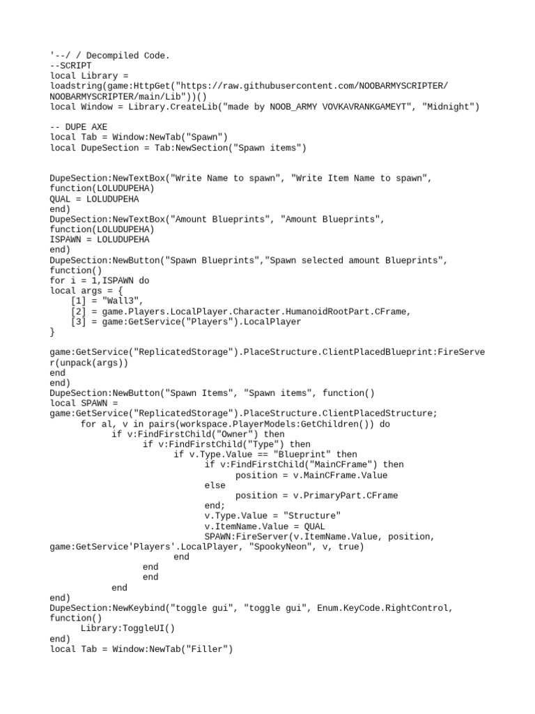 NoobArmy Script | Download Free PDF | Human–Computer Interaction | Computer Science