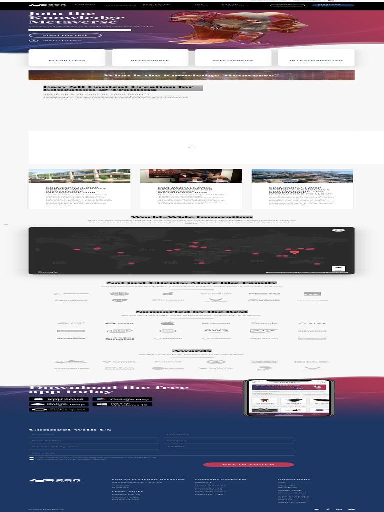 Augmented and Virtual Reality Solutions - EON Reality | PDF