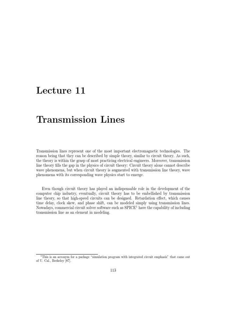 Transmission Lines | PDF