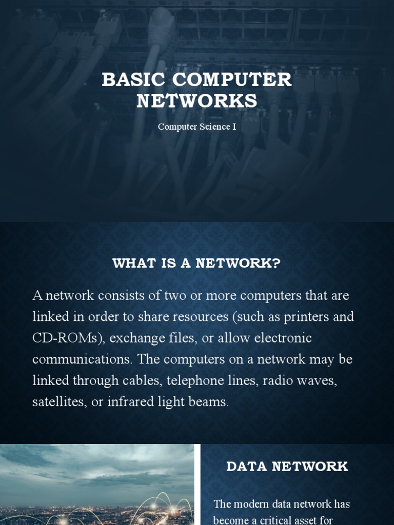 Basic Computer Networks | PDF | Computer Network | Transmission Medium