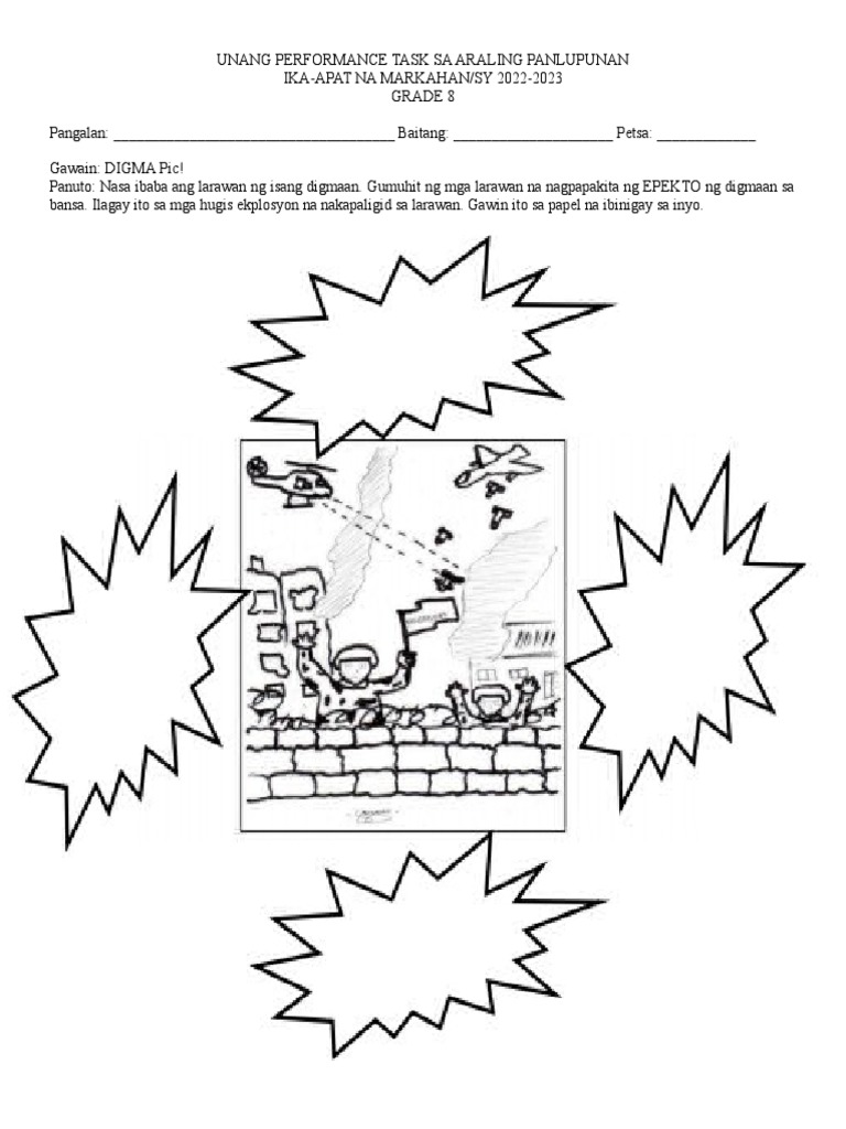 Unang Performance Task Sa Araling Panlupunan | PDF