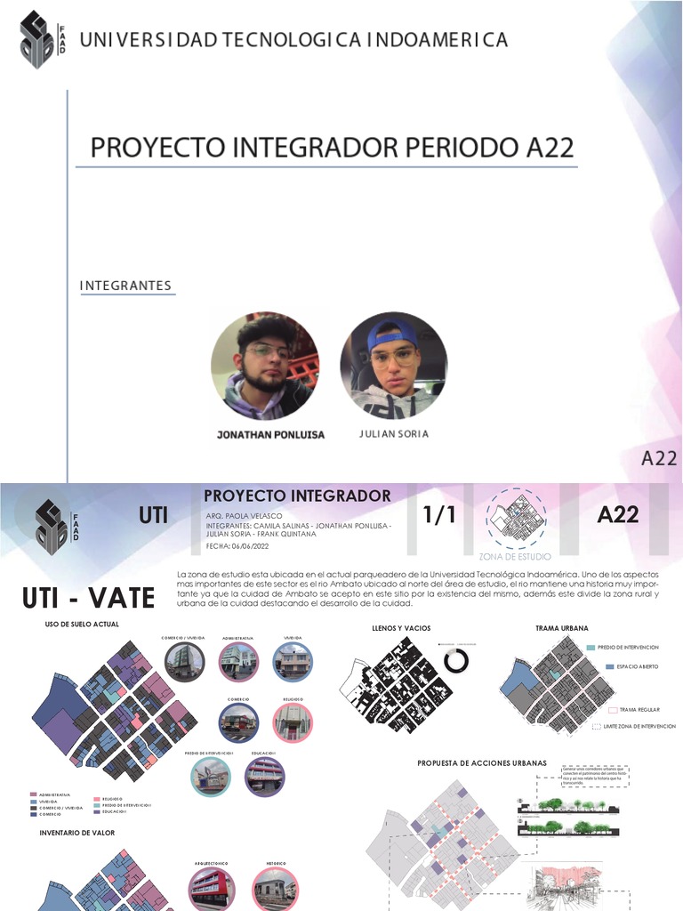 Portafolio Final Proyecto Integrador | PDF | Peatonal | Ecuador