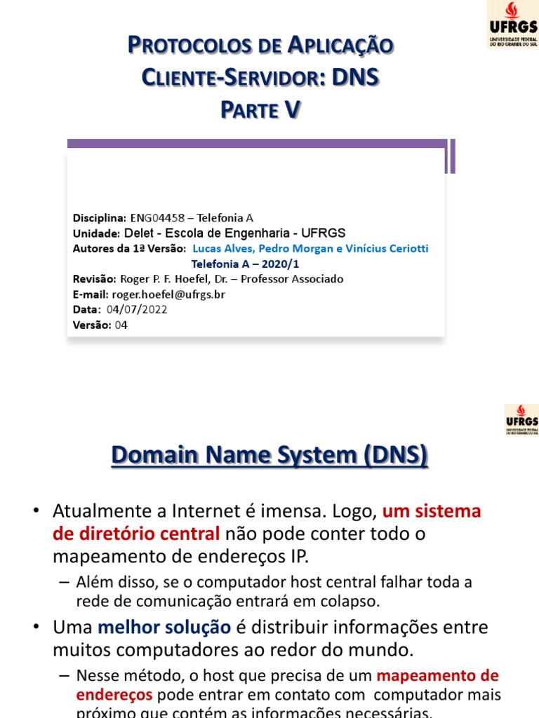 Telecom Forouzan Cap26 p5 pp910 921 | PDF | Sistema de Nomes de Domínio (DNS) | Modelo cliente ...