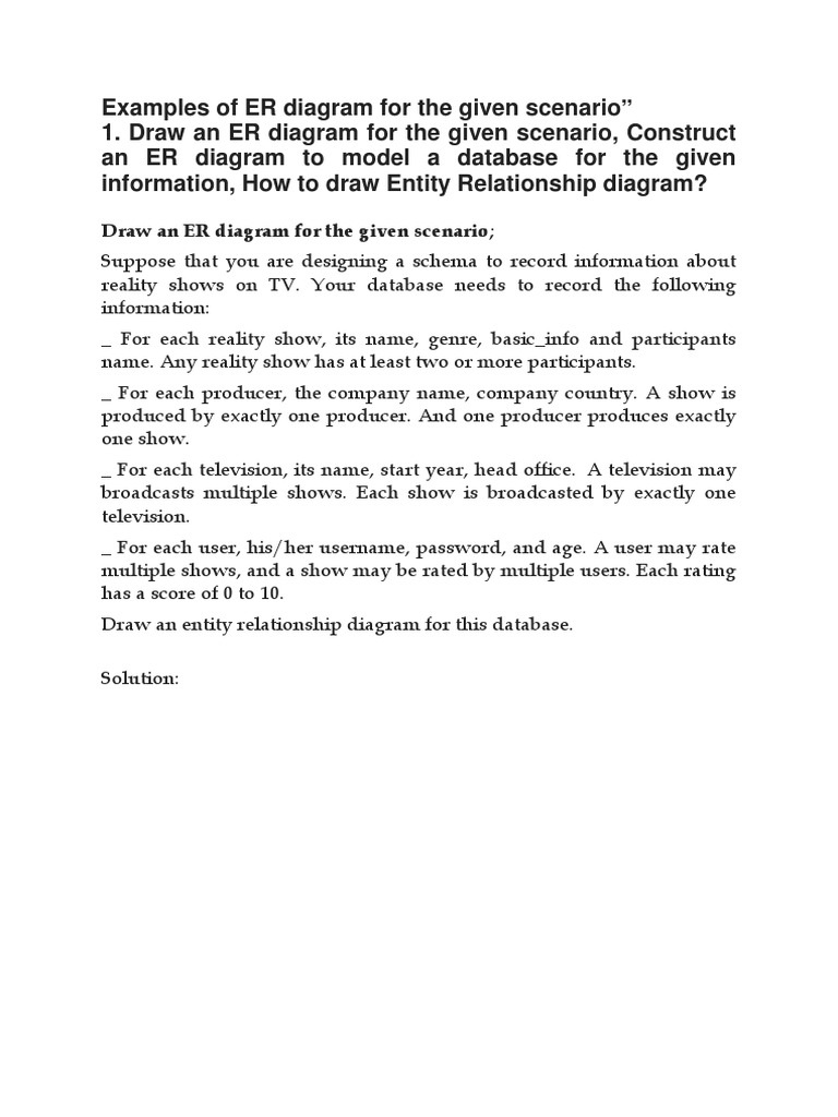 Examples Problems | PDF | Relational Database | Relational Model