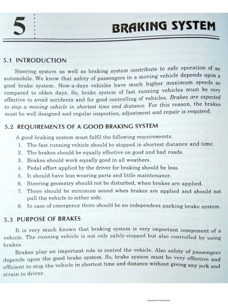 Braking System | PDF