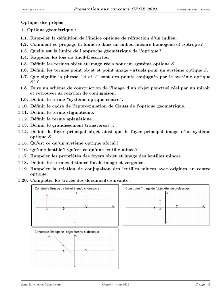 21 Concentration 2021 | PDF | Électromagnétisme | Atomique