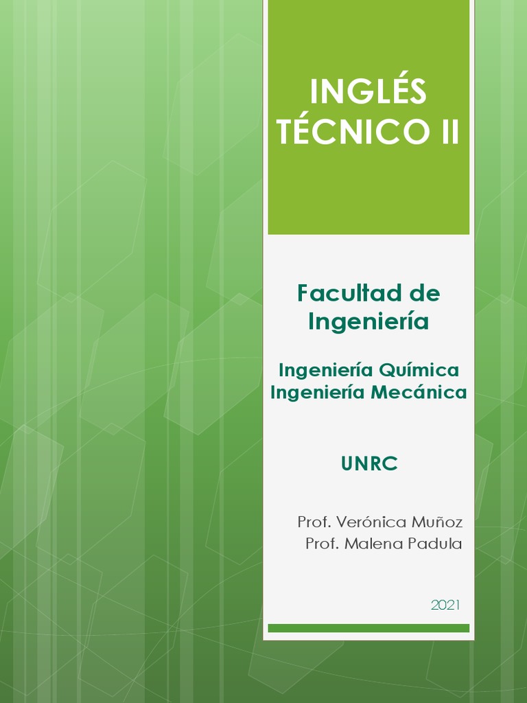 Manual Inglés Técnico Ii | PDF | Ingeniería | Revistas