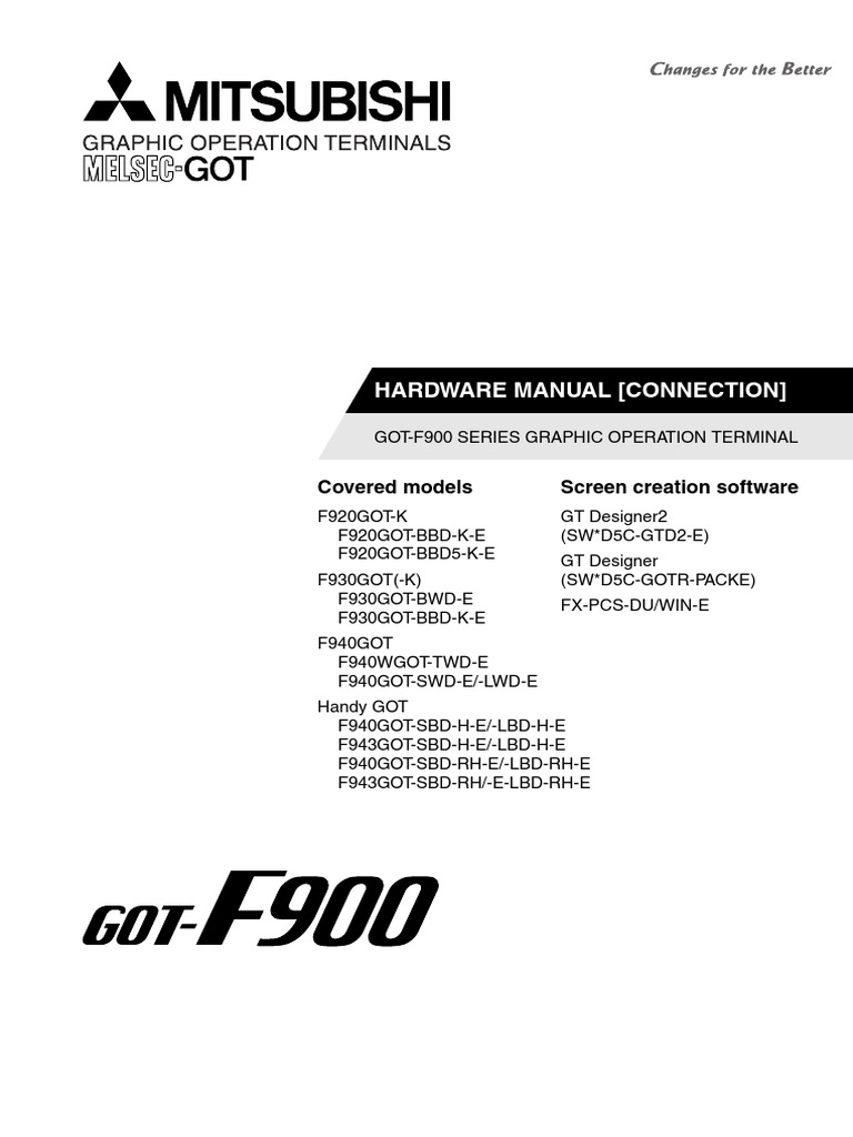 GOT-F900 Series Terminal Connection Guide | PDF | Programmable Logic ...