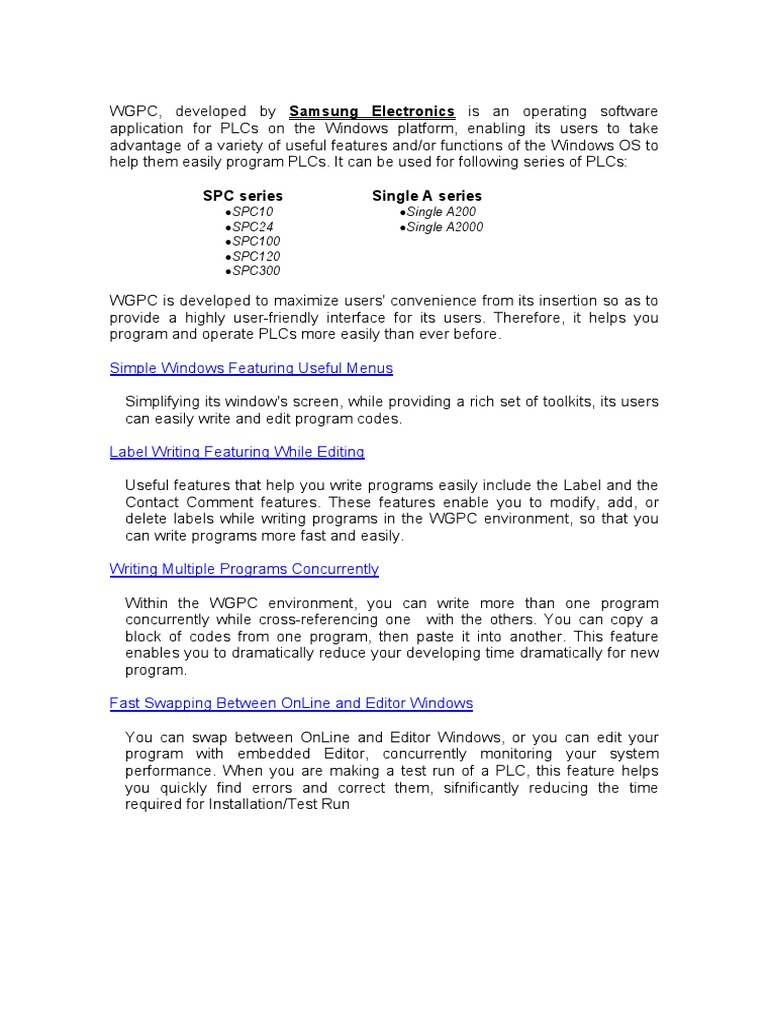 WINGPC Manual | PDF | Programmable Logic Controller | Menu (Computing)