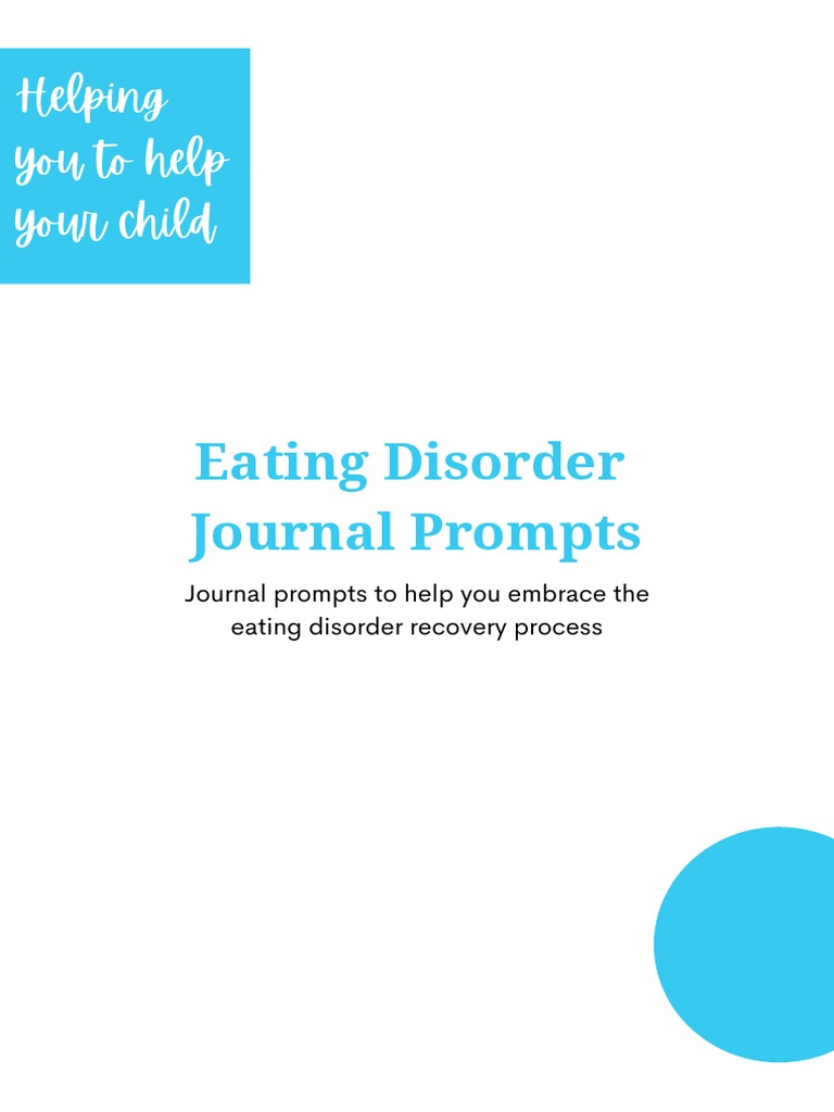 Eating Disorder Journal Prompts | PDF | Eating Disorder | Psychology