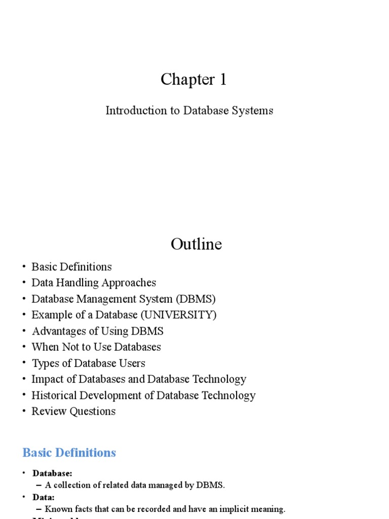 Chapter 1 Pdf Databases Relational Database 
