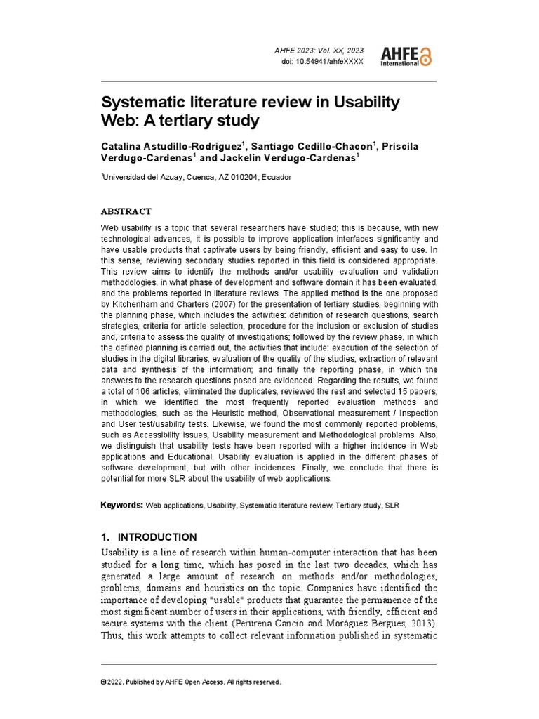 Artículo de Usabilidad | PDF | Usability | Methodology