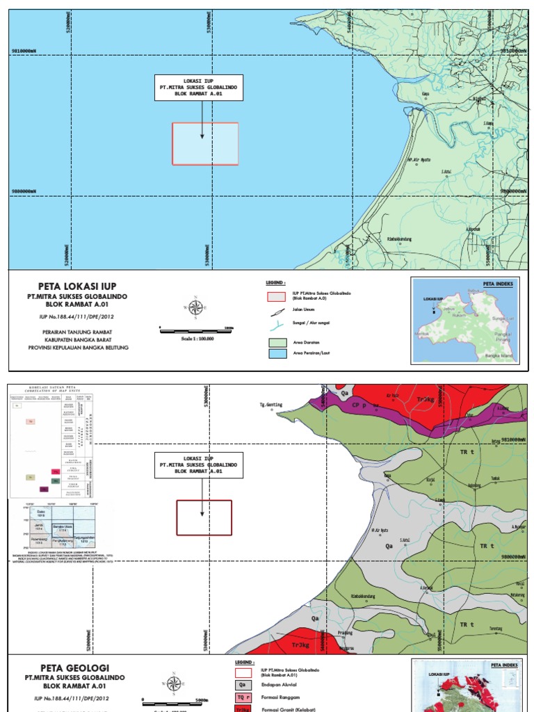 c.1 Lampiran Peta Dokumen Perubahan Fs PT MSG - Blok Rambat A1 | PDF