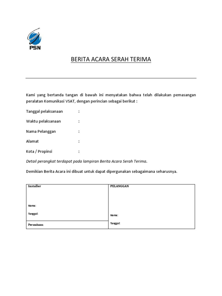 Form BAST Ubiqu Internet | PDF