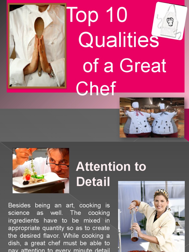 3. Attributes of a Professional Chef | PDF | Chef | Kitchen