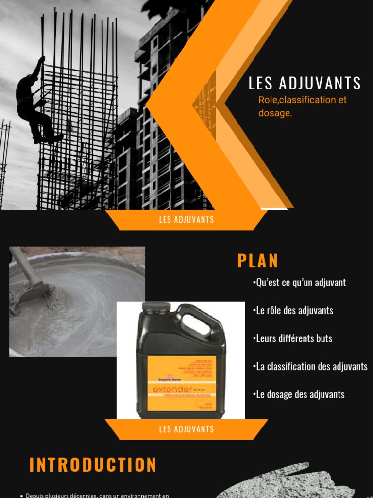 Rôle et classification des adjuvants | PDF | Béton | Mortier (matériau)