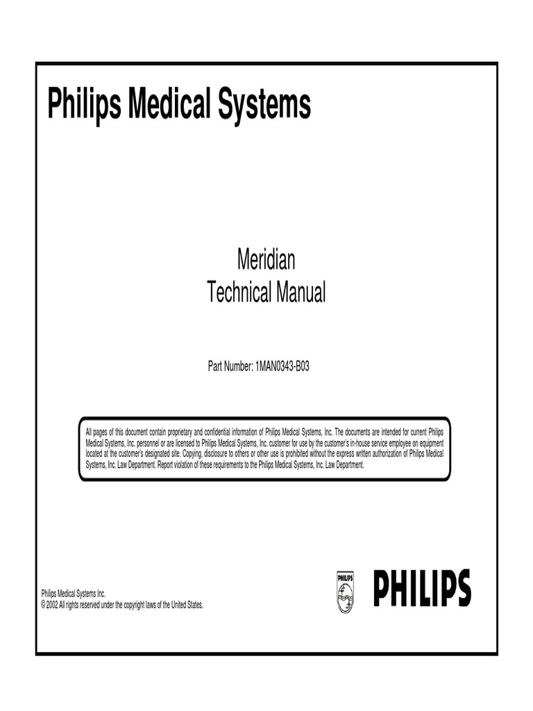 1MAN0343-B03 Meridian II SM | PDF | Ionizing Radiation | Gamma Ray