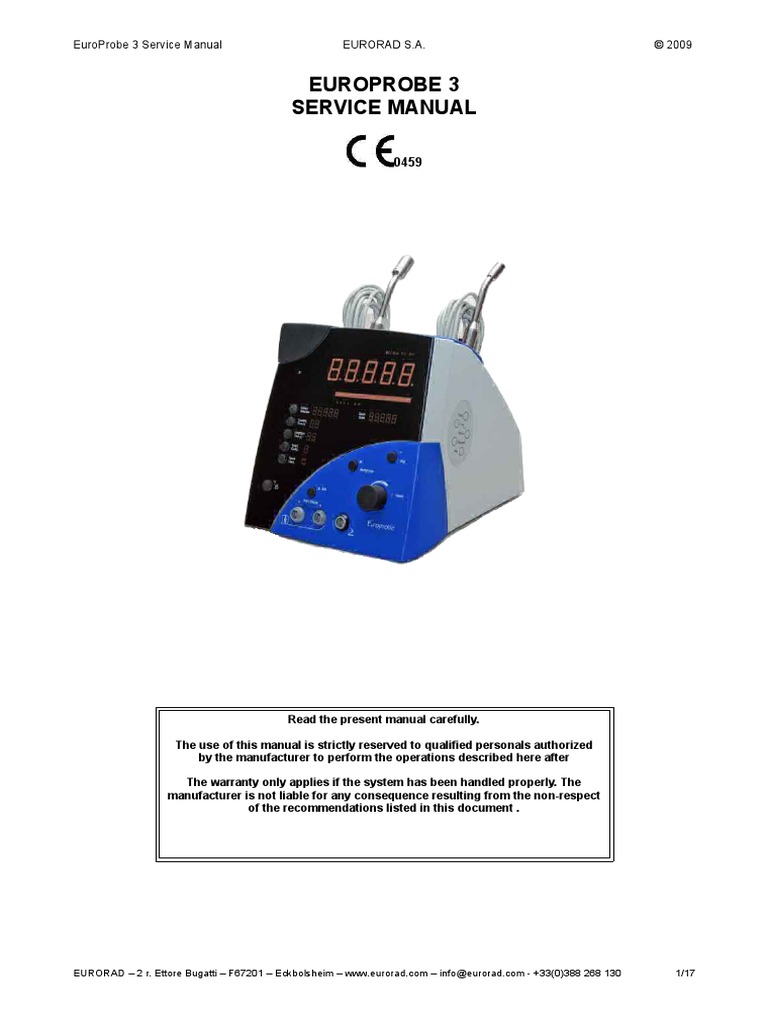 EuroProbe 3 Service Manual Overview | PDF | Power Supply | Electricity
