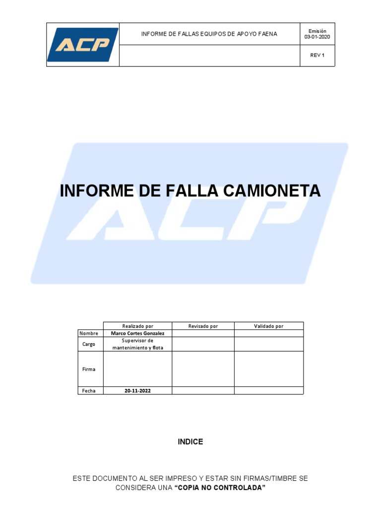 Informe de Fallas Equipos Faena Porfidos | PDF | Freno | Neumático