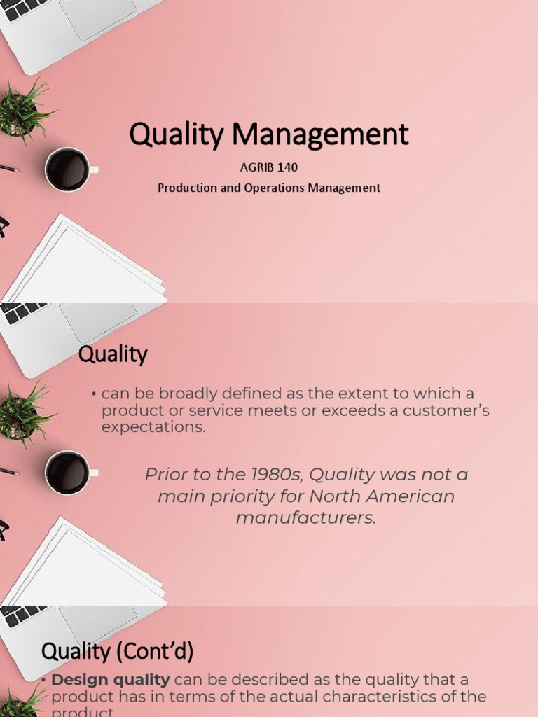 5 Quality Management | PDF | Quality | Economies