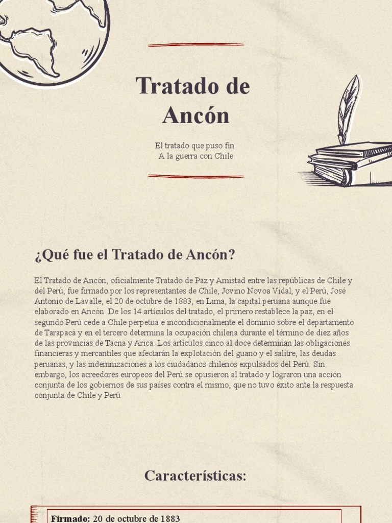 Tratado de Ancon Diapositiva | PDF | América del Sur | Relaciones ...